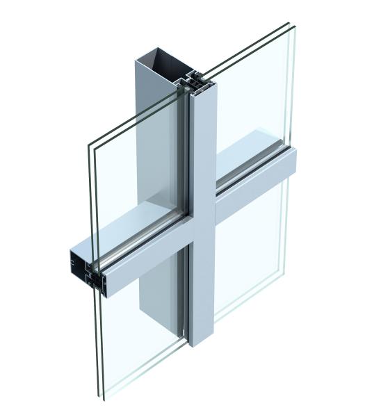 Quality Modern Commercial Stick Curtain Wall System Architectural Facade Curtain Wall for sale