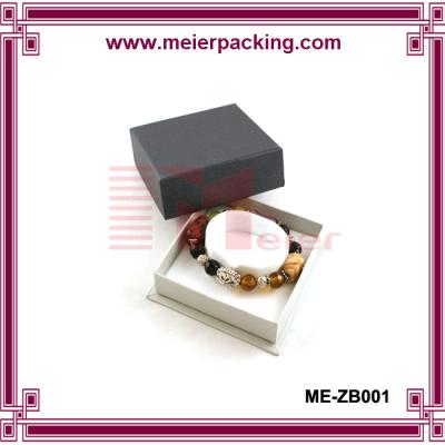 China Fancy custom made grey paper gold blister-varnishing bracelet packaging box with holder for sale