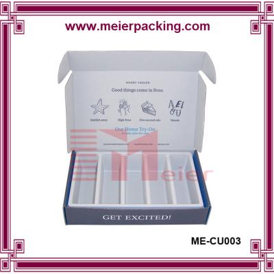 China Corrugated paper carton box/printing corrugated packaging box with blister tray for sale