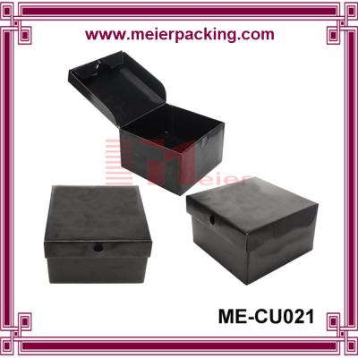 China Directly manfacture best quality cheap custom black corrugated paper carton box for hats for sale