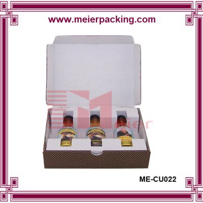 China Wholesale white corrugated custom logo 30ml bottle packaging boxes with paper tray for sale