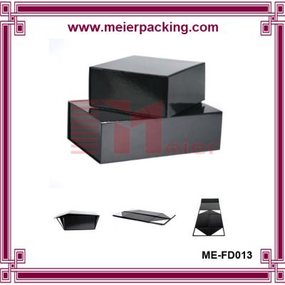 China Glossy black big size empty Kid's cartoon soft crease folding box manufacturer for sale