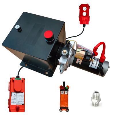 Cina 8 Quart Single Acting 12v Dc Hydraulic Power Pack per il sollevamento di auto a rimorchio in vendita