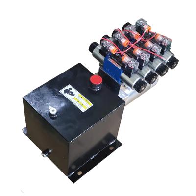 China 12v DC Double Acting Hydraulic Power Unit Hydraulic Pump Station 1.5KW / 2KW for sale