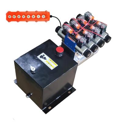China 12v DC Double Acting Hydraulic Power Unit Hydraulic Pump Station 1.5KW / 2KW for sale