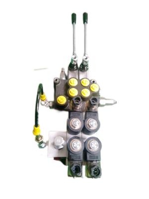 China Wireless Remote Control Multiway Valve Straight Through Style 24V for sale