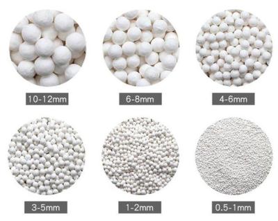 China Alumina het Kiezelzuurgel 4 van de Bal Dehydrerend Verpakkende Machine Verticale Verpakkende Machine van de Vultrechters de Lineaire Schaal Te koop
