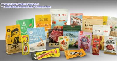 China LC-ZK16-100 Dried Meat Automatic Rotary Pouch Packing Machine 100BPM High Speed for sale