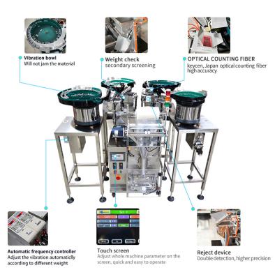 China Furniture Fasteners Nuts Screw Counting And Packing Machine CE for sale