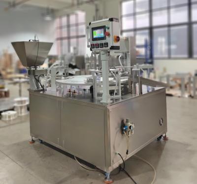 China LC-672CF Fully Automatic Vucuum Disc Filling And Sealing Machine CE Certificate for sale