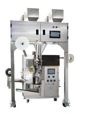 China LC-T80 Fully Automatic Inner And Outer Bag Tea Packaging Machine | Automatic Double Chamber Tea Bag Packer With Thread And Tag for sale