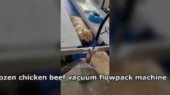 Easy Operate Frozen Chicken, Beef, And Pork Vacuum Pillow Packing Machine Flow Pack Packaging Machin