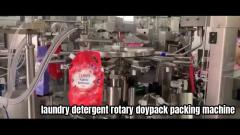 CE Certificate LC-260R 8 Stations Automated Pre-made spout bags rotary packing machine wash liquid/s