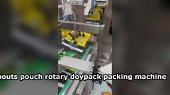 CE Certificate LC-260R 8 Station Automated Pre-made spout bags rotary packing machine juices, hotpot
