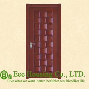 China Inward hinged timber veneer door, composited timber door for sale