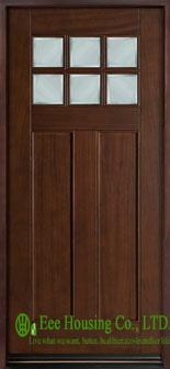 China Classic Series Single Solid Timber Entry Door, With Frame, architrave (casing), rubber seal, lock, handle, hinges for sale