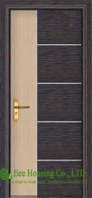 China Inward Swing Type PVC Wood Doors, with door frame/ door architrave/Hardware for sale
