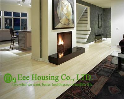China Natural Color Bamboo Flooring,Vertical-compressed Structure, General UV Varnish,4 sides micro bevel connection Coating for sale