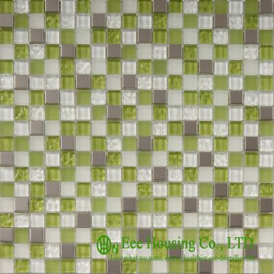 China Acid-proof Glass Crystal Mosaic Tile For home decoration,China Glass mosaic tiles Factory for sale