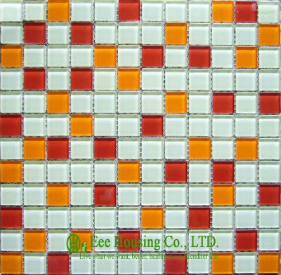 China 20cm*20cm Glass Crystal Mosaic Tile For home decoration,China Glass mosaic tile Factory for sale