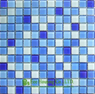 China Mixed Color Glass Crystal Mosaic Tile for indoor &outdoor walls,Glass mosaic tile Factory for sale