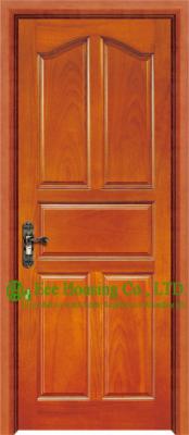 China MDF Solid Core Veneer Wood Door With Frame For Main Entrance, Solid Wood Swing door for sale