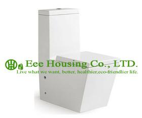 China Wc Toilet Siphonic One Piece Sand Rectangular CE Toilets Seat With Cisterm For Wholesale for sale