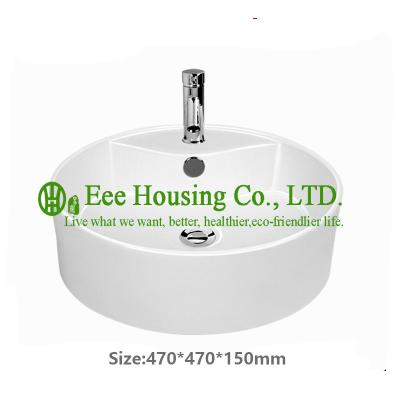 China high quality bathroom basin wash hand basin porcelain wash basin,Round Design Chines Wash art basin ceramic for sale