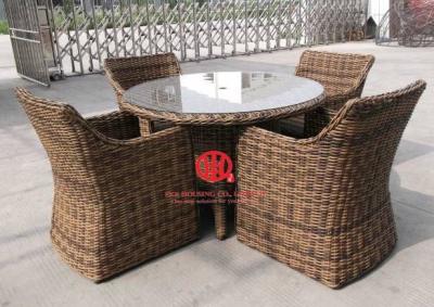 China High End Hotel Garden Dining Set Wooden Table And Chairs for sale