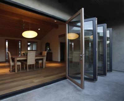 China weather stripping glass interior folding doors,Aluminium Bi Transparent Partition Soundproof Insulated for sale
