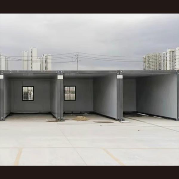 Living Room Corten Steel Villa Container House With Rock Wool Insulation