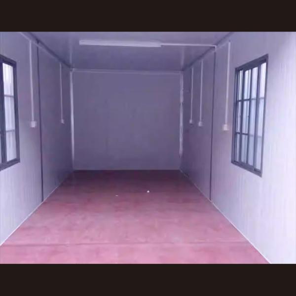 Living Room Corten Steel Villa Container House With Rock Wool Insulation