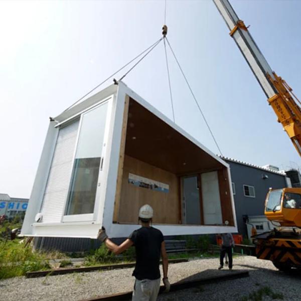 Quality Galvanized Top Frame  Collapsible Container House With Glass Wool Wallboard for sale