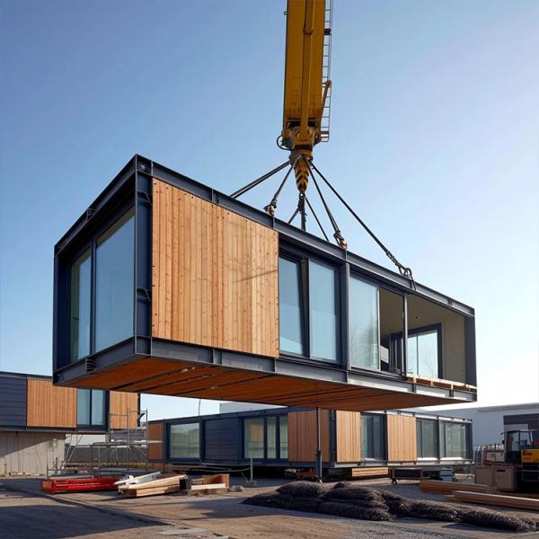 Quality Anti Corrosive Coating Standard Single Story Container Homes With Rock Wool for sale