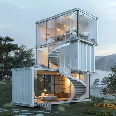 Quality Galvanized Steel Multi Story Shipping Container Homes In The Inner Corridor for sale