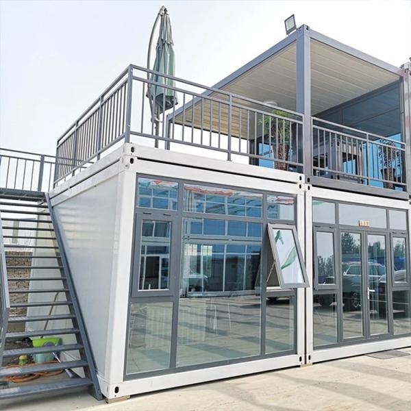 Quality Rectangular Windows Supported Double Wing Expansion Box House With LED Indicator for sale