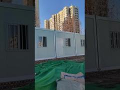 Anti-corrosieve coating standaard eenverdiepingscontainerwoningen met isolatie van steenwol en staalstructuur