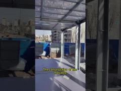 Casa de contêineres de transporte de 2 andares com piso de compensado