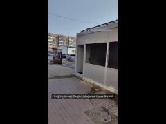 2.5mm piso padrão de um andar Container de embarque casas com alumínio janela deslizante e revestimento anti-corrosivo