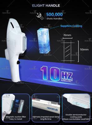 중국 OEM 휴대용 IPL 레이저 제모 기계 600000 샷 2500W 판매용