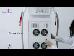 Máquina profissional de depilação Soprano colorida 755nm 808nm 1064nm
