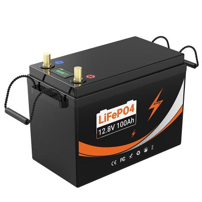 China 12.8V 100Ah Bluetooth Lithium Battery Deep Cycle Under Seat LiFePO4 Battery Pack For RV Off Grid for sale