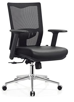 China plastic cover as seater base with large weight capacity model shape medium back mesh office chair for sale