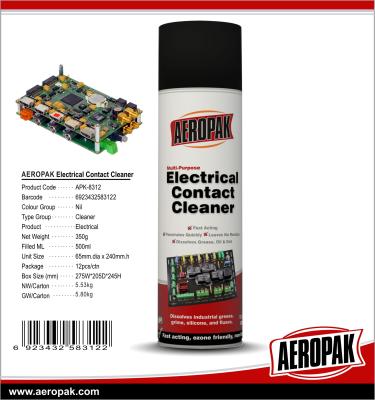 China AEROPAK 500ML aerosol spray can Multi-Purpose Electrical Contact Cleaner for sale