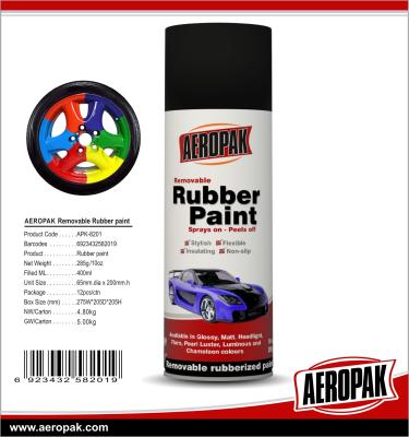 China AEROPAK 400ml Rubber Paint for car color change for sale