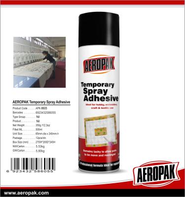 China Aeropak 500ml Temporary Spray Adhesive for sale
