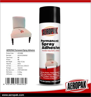 China Aeropak 500ml Permaent Spray Adhesive for sale