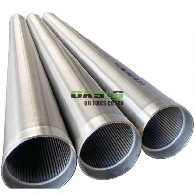 China Continuous Slot Screen providing sand retention and high inflow rates through precision engineered V shaped wire and support rods for sale