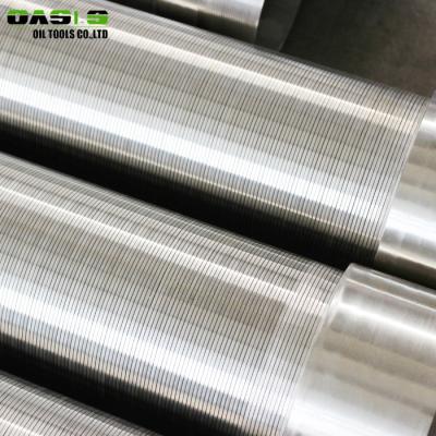 China Non Inforced Slotted Screen Pipe , Spirally Wound Water Well Screen Pipe for sale
