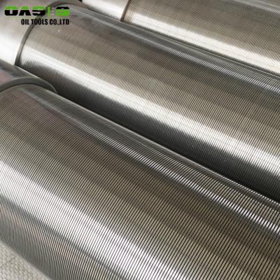 China Non Clogging Well Casing Screen , 99 % Filter Rating 219mm Borehole Screen for sale